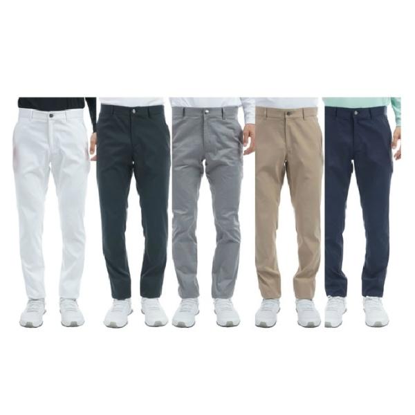 上品な印象のポリエステルツイルを使用。 ヒップポケットのフラッグデザインがポイントのレギュラーテーパードパンツです。■カラー：00WHT、10BLK、19GRY、28SND、30NVY■サイズ：M(ウエスト/75cm〜81cm)L(ウエスト...