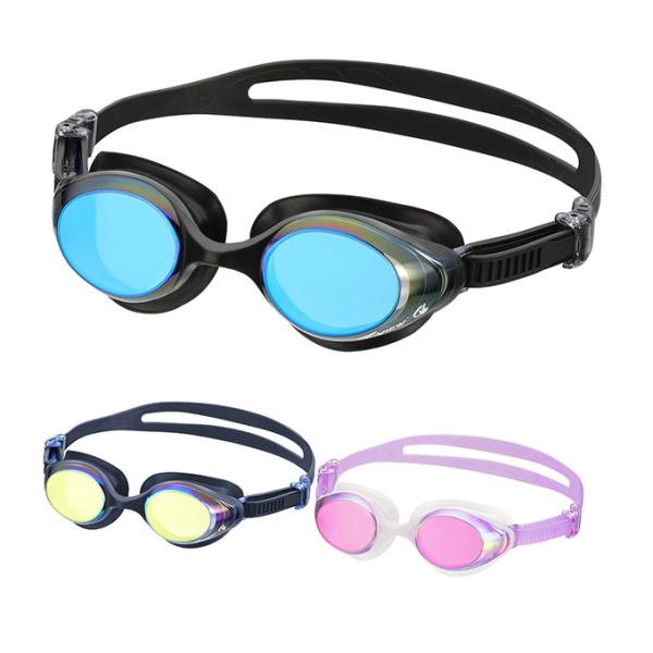 ゴーグル跡がつきにくく外から目が見えにくい。3Dフェイスパッドの女性用ミラーゴーグル■カラー：LVDP、NBY、BKBL■サイズ：8.2×5×21cm■重量：75g■素材：レンズ:ポリカーボネートフェイスパッド:エラストマーストラップ:シリ...