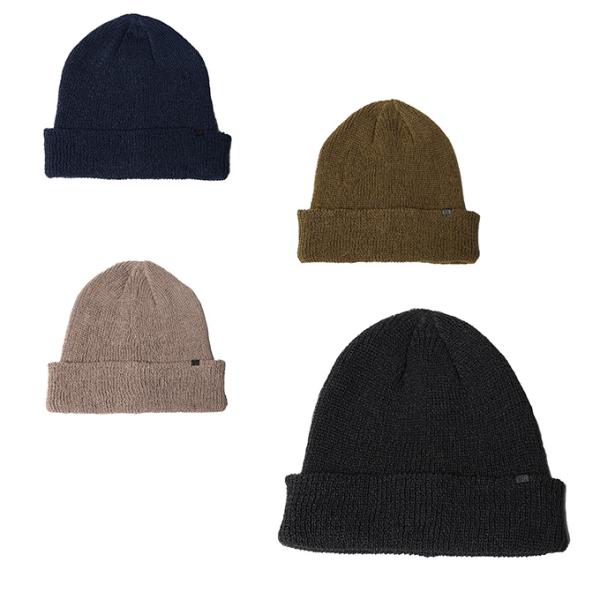 生地にペーパーが含まれていて春夏に使いやすいリブワッチ■カラー：BLACK、KHAKI、GREIGE、NAVY■サイズ：頭周り/58.5cm■原産国：中国■素材：ポリエステル63% 分類外繊維(紙)37%検索ワード：帽子 ぼうし ニットキャ...