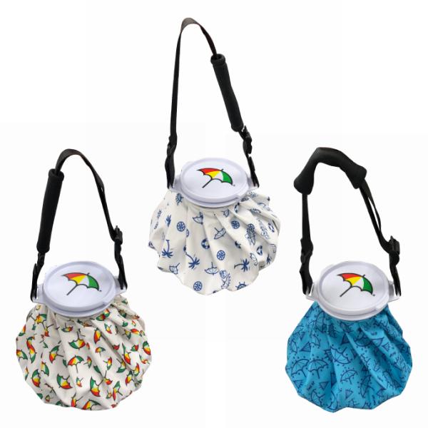 大型口枠 ( 7.5cm ) で氷の出し入れが楽々。手提げベルト付きで道運びに便利。■カラー：カサA ( パーマーパラソル4色カラー )、ブルーE ( ブルー )、モノD ( 柄入りモノカラー )■サイズ：幅/10cm、奥行/10cm、高さ...