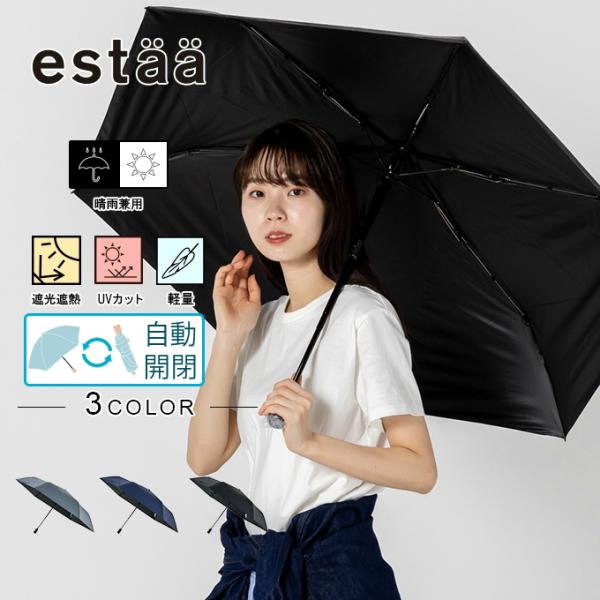 ワンプッシュで簡単自動開閉 利便性ナンバーワン■カラー：ライトグレー、ディープブルー、ブラック■サイズ：親骨/58cm全長/29cm広げたサイズ/106cm※製品によって仕上りサイズに多少の誤差がありますのでご了承下さい。■重量：ライトグレ...