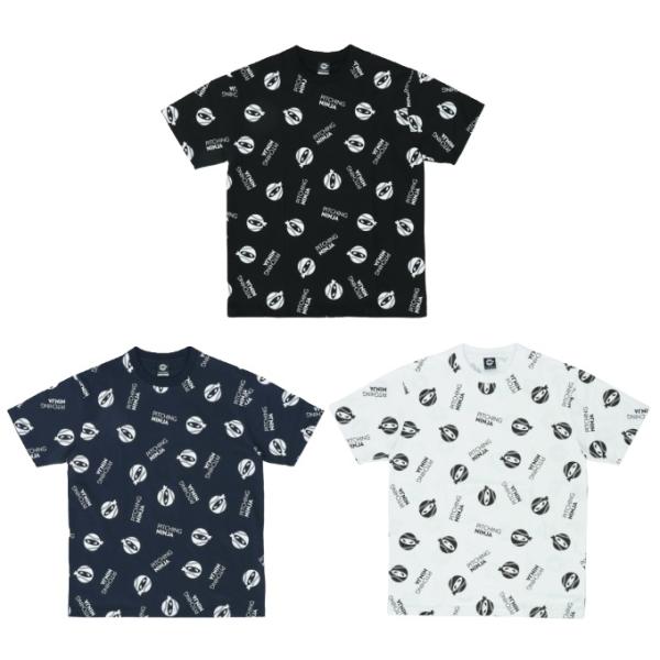 "ピッチングニンジャ"の愛称でMLB選手から絶大な支持を集める、MLB公認アナリストのロブ・フリードマン氏が立ち上げたアメリカ発祥のベースボールブランド。ニンジャロゴを全面にあしらった総柄のインパクト大な半袖Tシャツ。■カラー：BK、NV、...