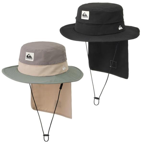 撥水/UV CUT UPF50+ 頭囲52-55cm水や雨の重さでつばが下がらないよう視界を安定させるブリム前面のぺフ芯仕様で、首後ろの日焼けを防止する垂れとあごゴム紐付き。撥水加工の軽量ポリエステル/ナイロン素材で、通気性の良いベンチレー...