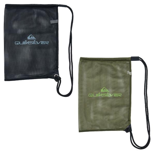 オールメッシュ生地を使用した片紐ナップザック。■カラー：OLV、BLK■サイズ：F■素材：ポリエステル 100%■原産国：ベトナム■特長：・フロントにQUIKSILVERを象徴するグラフィックをプリントしました。・通気性のよいメッシュ素材な...