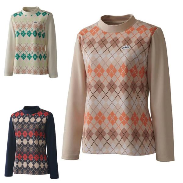 アーガイル柄を前身頃にプリントしたロングスリーブシャツ。襟ぐりが少し太めなデザインもポイント。■カラー：040BEI ( ベージュ )127NVY ( ネイビー )148IRW ( アイボリーホワイト )■サイズ：M、L■素材：ライトスムー...