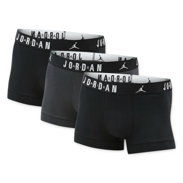 アイコニックなジョーダンロゴを配した、幅広のジャガードゴムウエストバンドがアクセントになったトランクス3枚セット。柔らかく肌触りの良いコットンに、伸縮性のあるポリウレタンをブレンド。快適なフィット感と動きやすさを両立しています。 ■カラー：...