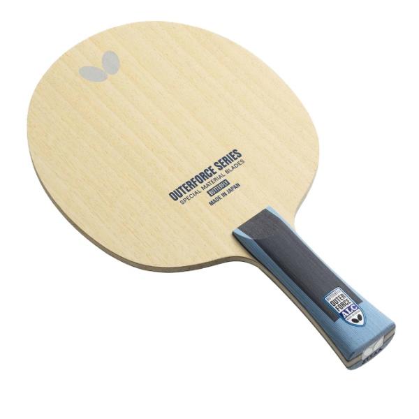 適度な弾みと優れた安定性アウターファイバー仕様のラケットの中でも、弾みを抑えめに設計。球離れのよさと安定性が持ち味の、中級者向けのラケットです。アリレート カーボンが生み出すスピードと安定性の絶妙なバランスが特徴です。■サイズ：ブレード/1...