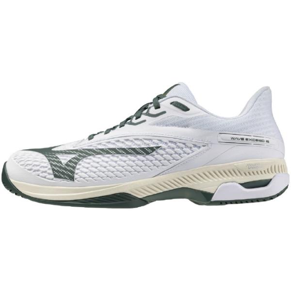プレーを進化させる軽量スピードモデル■カラー：WH/GR ( 35 ホワイト×グリーン )■サイズ：25.0〜28.0cm■重量：約310g ( 27.0cm片方 )■素材：アッパー/合成繊維、合成樹脂ソール/合成底■特長：・ミズノウエーブ...