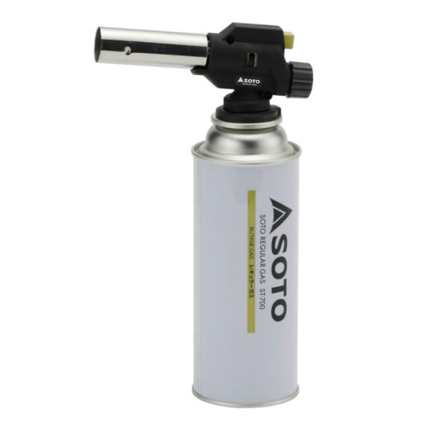 プレヒート(予備加熱)約10秒で炎が安定するガストーチです。逆さ使用しても生火が出ないため、女性でも使いやすく安全です。■サイズ(実寸サイズ)：横幅/40mm、高さ/70mm、長さ/135.0mm※製品によって仕上りサイズに多少の誤差があり...