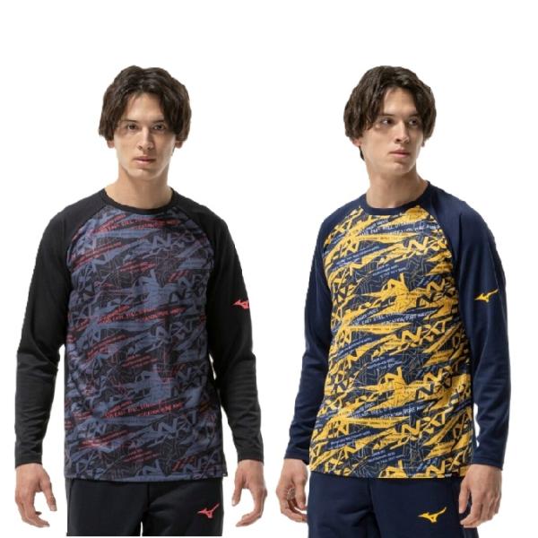 派手なグラフィックが目を引く長袖Tシャツ！N-XTシーズングラフィックを前身頃全体にデザインした長袖Tシャツ。※プリント生地がランダムに裁断されるため、製品によってデザインが異なります。■カラー：09(ブラック)、14(ドレスネイビー)■サ...