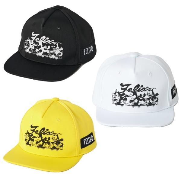 LM×FELIXコラボ企画のフラットキャップ。カジュアル感あるフラットキャップでウエアーにも使用しているFELIXモチーフがポイントです。■カラー：993、998、999■サイズ：F(頭回り/58cm)※製品によって仕上りサイズに多少の誤差...