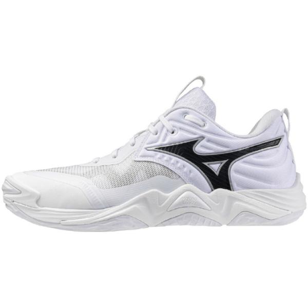 最高のクッション性と安定性を追求したトップモデル「モーメンタムエリート」■カラー：WH/BK(51/ホワイト×ブラック)■サイズ：23.5〜28.0cm■素材：甲材/合成繊維、人工皮革底材/合成底■ウィズ：3E相当■質量：約350g(27....