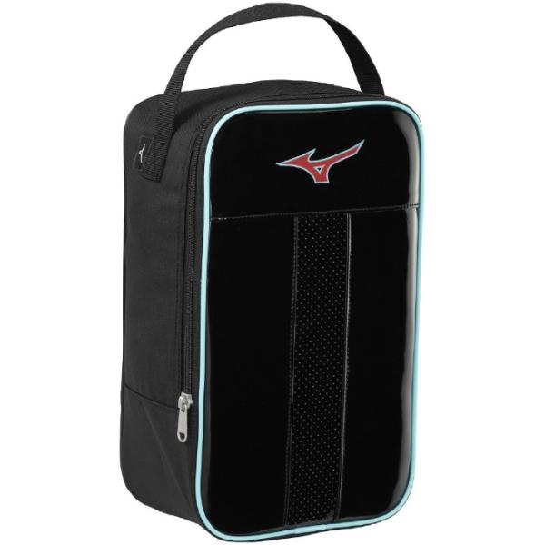 ■カラー：92/ブラック×ターコイズ■サイズ：F(L18×W12×H32cm)■素材・製法：合成皮革（PUエナメル）・ポリエステル（裏加工PU）■製品質量：約150g■原産国：ベトナム製検索ワード：バック かばん 鞄 シューズ入れ シューズ...