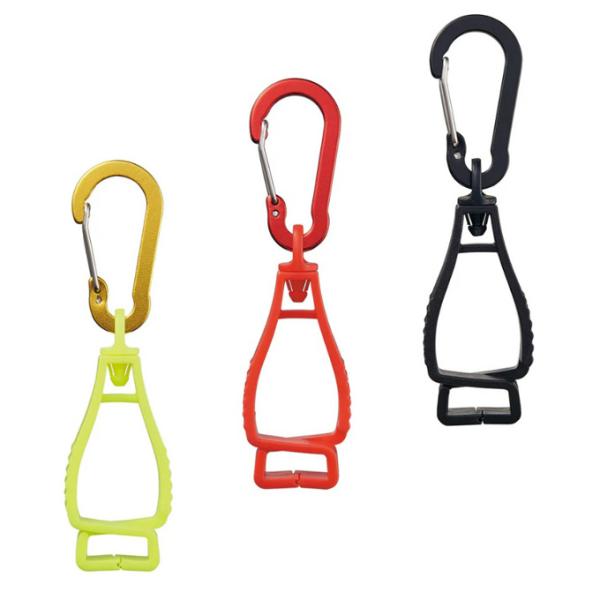 手袋や帽子などが挟めるクリップ。バッグにひっかけたり、濡れたものを干すのに便利なグッズ。■カラー：1900 ( ブラック )6400 ( レッド )5300 ( イエロー )■サイズ：長さ7.5×高さ3×幅1.8cm※製品によって仕上りサイ...