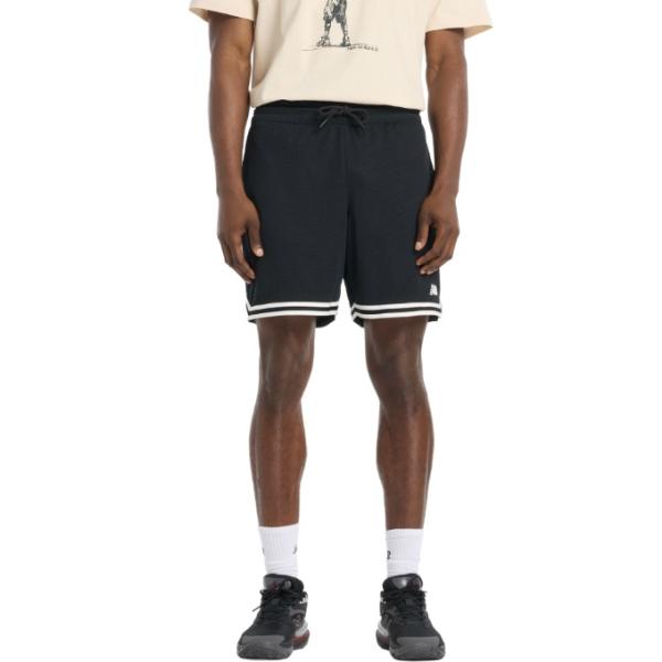 90年代のレトロスポーツからインスパイアされたHOOPS STYLE。定番デザインの7インチのメッシュショーツ。2枚仕立てのメッシュ素材が、抜群の通気性と快適な穿き心地を提供。左裾のNBロゴ刺繍と、右後ろ裾のHOOPSロゴのピスネームがデザ...