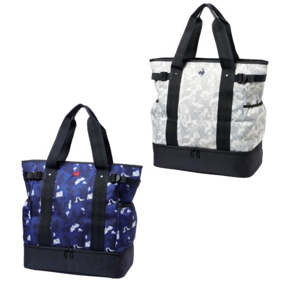 シーズンのマティスモザイク柄を落とし込んだ二層式トートバッグ。下部にはポケットシューズや衣類を収納するための二層式を採用。便利機能を備えながら、他とデザインで差別化したい方におすすめのアイテム。■カラー：NV00、GY00■サイズ：F■素材...