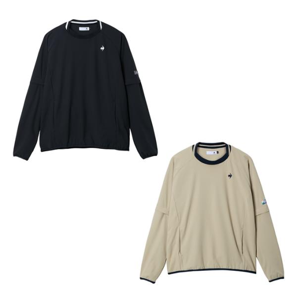 半袖にもなる2WAY仕様のプルオーバーブルゾン。■カラー：BG00、NV00■サイズ：M、L、LL、3L■素材：表地 本体 ポリエステル92% ポリウレタン8% 衿 ポリエステル97% ポリウレタン3% 裏地 ポリエステル100% ワッペン...