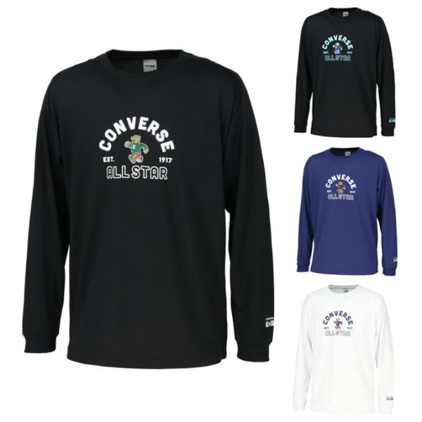 コンバースベアのグラフィックロンT。柔らかな肌触りに吸汗速乾を兼ね揃えたスポーツ向けアイテム。■カラー：1911BKWH ( ブラック×ホワイト )2800CNV ( Cネイビー )1922BKSBL ( ブラック×スカイブルー )1100...