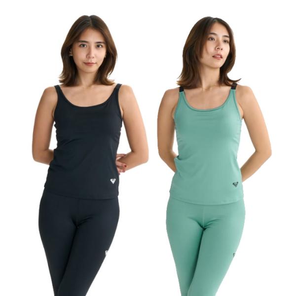 重ね着の時期でもコーディネートしやすいデザインの定番タンクトップ。縫い込みモールドカップ仕様。表身頃とカップ部分の2重構造にしており、アクティブに動いても全体がずり上がらず安心です。長さ調節可能なストラップはジャガードロゴが入っているので、...