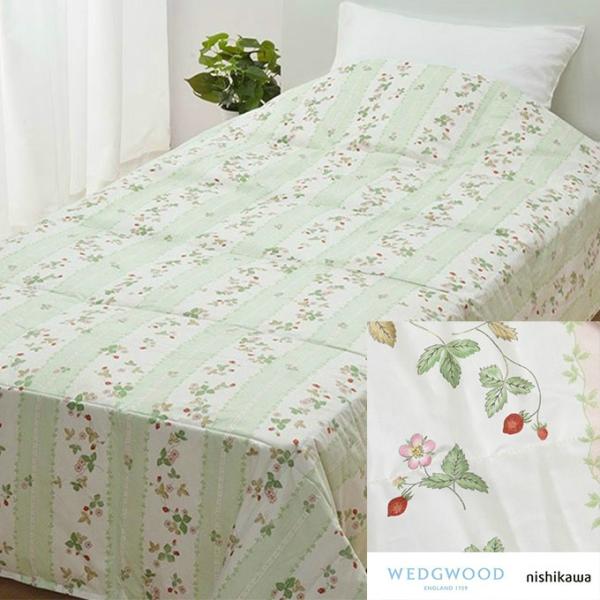 洗練されたデザイン「ウェッジウッド」の羽毛肌掛けふとん■カラー：GREEN(グリーン)、PINK(ピンク)■サイズ：シングルロング■本体寸法（約cm）：150×210■パッケージサイズ（約cm）：70×50×10■本体重量：1.1kg■素材...