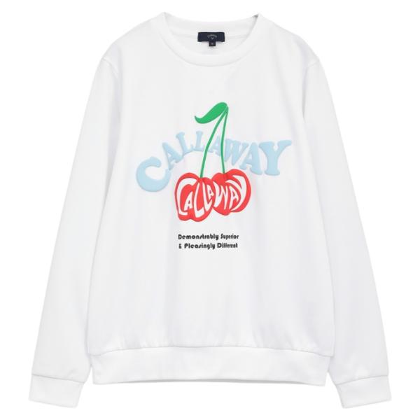 着用シーズンの長いダブルニット素材使用のプルオーバー。Callaway文字とさくらんぼを組み合わせたオリジナルアートワークを発泡テクニックでプリント。レトロな雰囲気が今らしいスウェットです。■カラー：1030■サイズ：S、M、L■素材：本体...