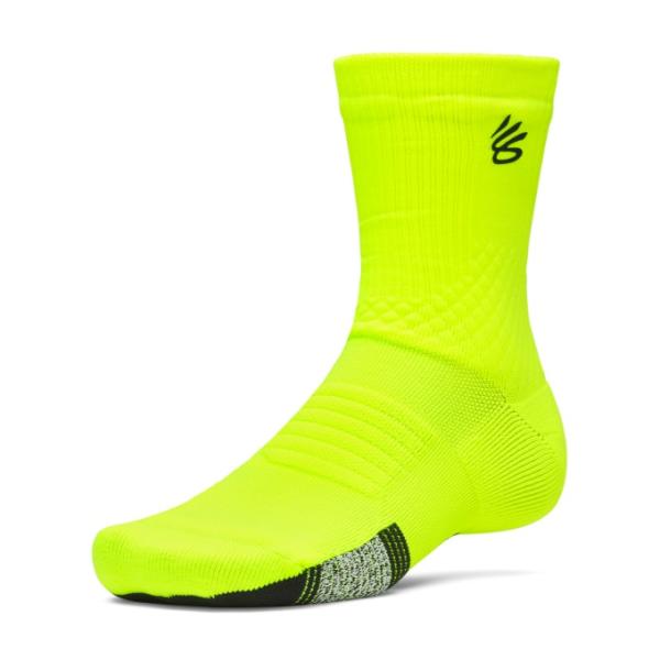 ■カラー：HVYL/BK/BK ( 731 High Vis Yellow / Black )■サイズ：MD:25-27LG:27-29■素材：ポリエステル、ポリウレタン、その他■特長：・ミッドクルー(すねの中心程度の丈)・バスケットボール...