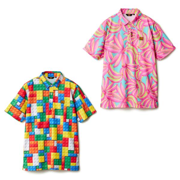 今季柄(8月上旬)のプレミアム鹿の子素材の柄シャツ。さらっとした着心地が特徴で、一枚でもインパクトを与えるデザインです。快適さとスタイルを両立させたアイテムです。■カラー：446、445■サイズ：M ( 身丈/69cm、肩幅/43cm、袖丈...