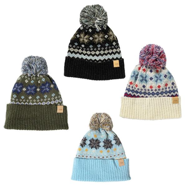 冬らしい温もりを感じさせるフェアアイル柄が特徴のニットハット。トップにはポンポンをあしらい、シーズンムードを高める可愛らしいデザインに仕上げています。裏地には吸汗速乾性に優れたフリース素材を使用し、ムレを軽減しながら快適な被り心地をキープ。...