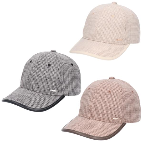 チェック柄の生地につば先にフェイクレザーのパイピングをデザインしたフェミニンなキャップ。落ち着いたカラーのチェック柄で普段のコーディネイトに合わせやすいキャップでトレンドのグランパコアなスタイルに上品さをmixしました。■カラー：BLACK...