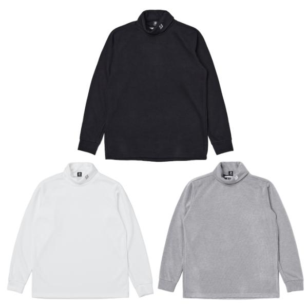 肌当たりなめらかな起毛スムース生地で仕立て、冷えやすい首元をカバーして保温性を高めてくれるタートルネックシャツ。体から発する湿気や水分（汗）を吸収して熱に変換する素材で冬場のプレーにもおすすめのアイテムです。■カラー：BK ( ブラック )...