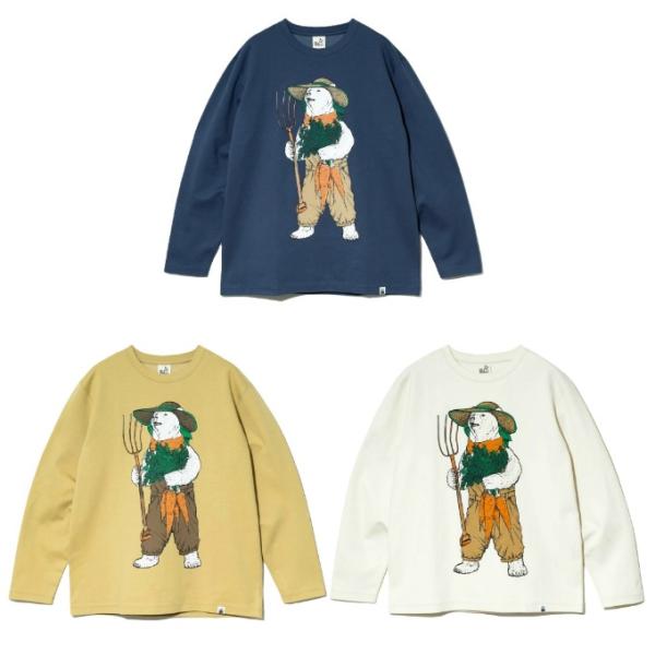 『でんき(電気)のせんい(繊維)で世界を変える』着るだけでテクノロジー体験ができ地球にも優しい素材「ピエクレックス」のロングスリーブクマTEEが登場。前身には、ピエクレックスの堆肥で育てられる、いつか育ててみたい野菜のにんじんを持った農作業...