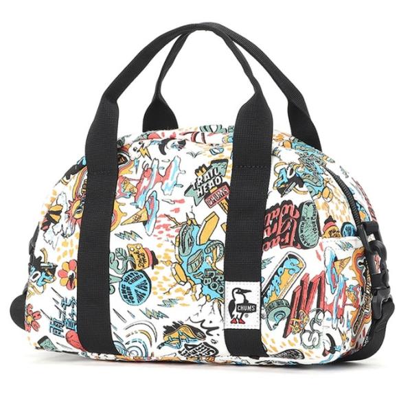 ショルダーバッグとハンドバッグの2WAYで使える、ボウリングバッグ風デザインのミニバッグ■カラー：WALKS■サイズ：H 17 X W 25 X D 11cm※製品によって仕上りサイズに多少の誤差がありますのでご了承下さいませ。■素材：Sw...