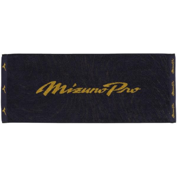 大きなMizunoProがアクセント、パイル生地のフェイスタオル。■カラー：14ネイビー■サイズ：1P■組成：綿100%■原産国：日本製■機能：今治製タオル