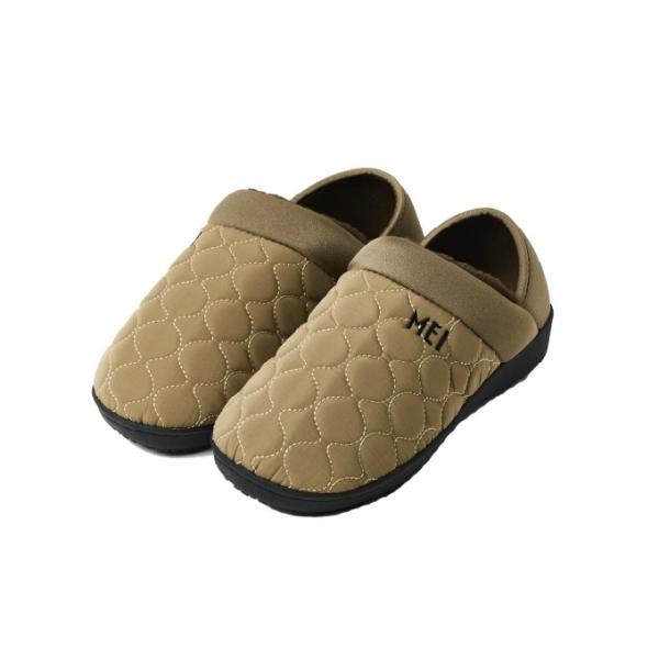 秋冬に大活躍するMEIのモックシューズ！おしゃれなキルティングデザイン。踵を踏んで履ける2WAY仕様。タウンユースからアウトドアシーンまで活躍してくれる!内側はボア生地を使用した抜群な暖かさ。■カラー：GREIGE■サイズ：S ( 22-2...