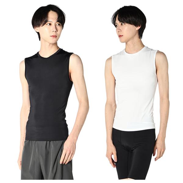 ■カラー：WH、BK■サイズ：S、M、L、O、XO、2XO■着用サイズ：L(身長/180cm)■素材：ポリエステル82%、ポリウレタン18%■原産国：ベトナム■特徴：吸汗速乾、ストレッチ素材、紫外線カット素材検索ワード：アンダーシャツ イン...