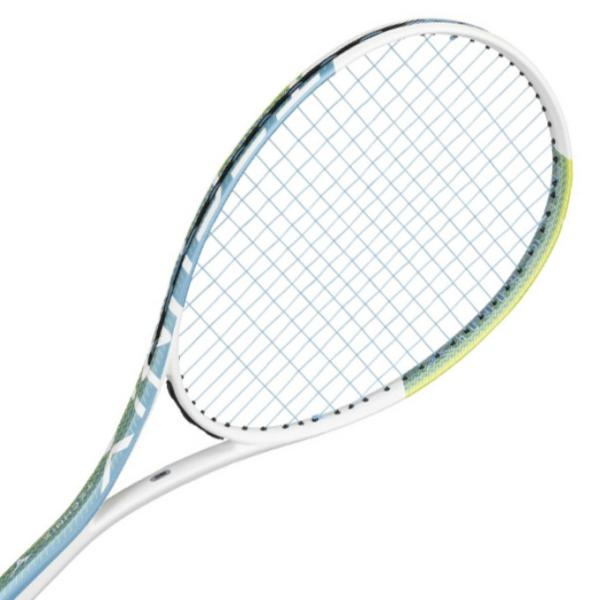 軽くて短くて振りやすい！角を感じやすいグリップ形状でステップアップをサポートするエントリーモデル。■カラー：LM/SBL ( 38 ライム×スカイブルー )■サイズ：00G■全長：685mm■重量：（平均）約215g（張り上げ時）■バランス...