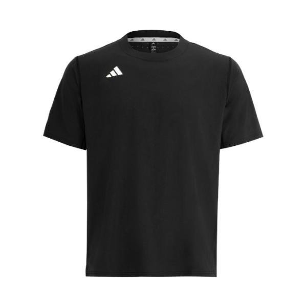 ウーブンファブリックで光沢のある仕上がりのルーズフィットの半袖Tシャツ。■カラー：BLACK(KH2049 ブラック)■サイズ：M、L、XL■特長：アディゼロ ダグアウト 半袖Tシャツは、リラックスした見た目をキープしながらどんなシーンにも...