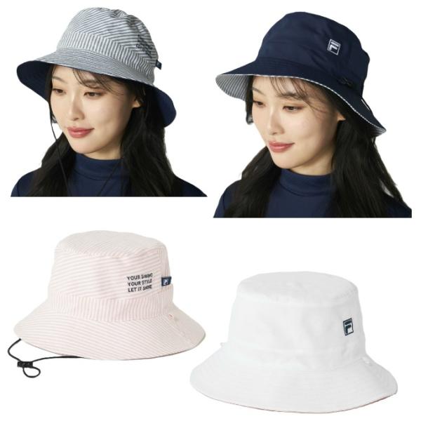 遮蔽率の高いUVカット素材を使用し、強い日差しから顔回りをしっかりとガードしてくれる広つばハットタイプです。ゴルフシーンはもちろんタウンユースやアウトドアにも最適な春夏シーズンのマストアイテムです。■カラー：NV、WT■サイズ：F(高さ/6...