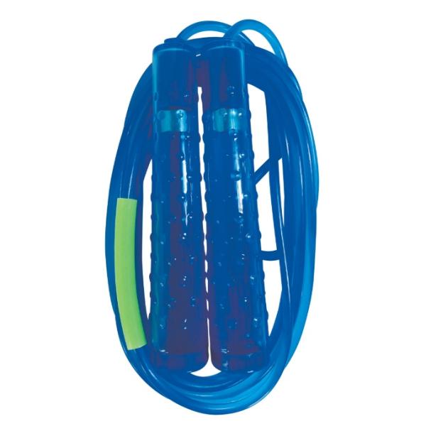 グリップに内蔵されたおもりが決め手！持ちやすさと柔らかさを追求したグリップです。■カラー：BL ( ブルー )■サイズ：横幅/10.5cm、高さ/22cm、奥行/2.5cmロープの長さ/約2.4ｍ※製品によって仕上りサイズに多少の誤差があり...