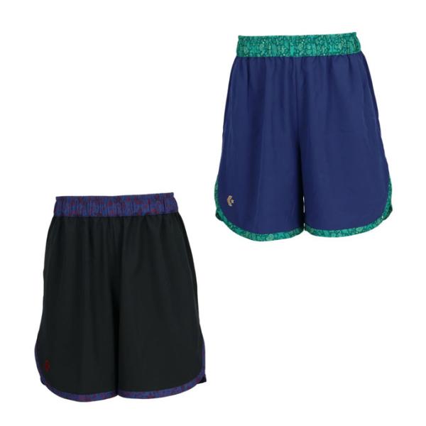 撥水機能を持つ布帛素材を使用した、ストレッチ性のあるバスパン。軽量で、ウエスト・裾のCONVERSEオリジナルペーズリー柄昇華プリント切替がポイント。■カラー：2800CNV、1900BK■サイズ：M ( ウエスト/64cm、ヒップ/110...