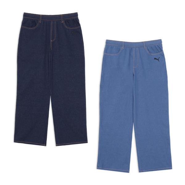 デニムのような風合いを持ちながら、軽やかでストレッチ性のある素材で快適な履き心地を実現した一本。■カラー：06NV、93BL■サイズ(実寸サイズ)：S、M、L、XLS(ウエスト/72cm、ヒップ/96cm、股上/29cm、股下/67cm、す...