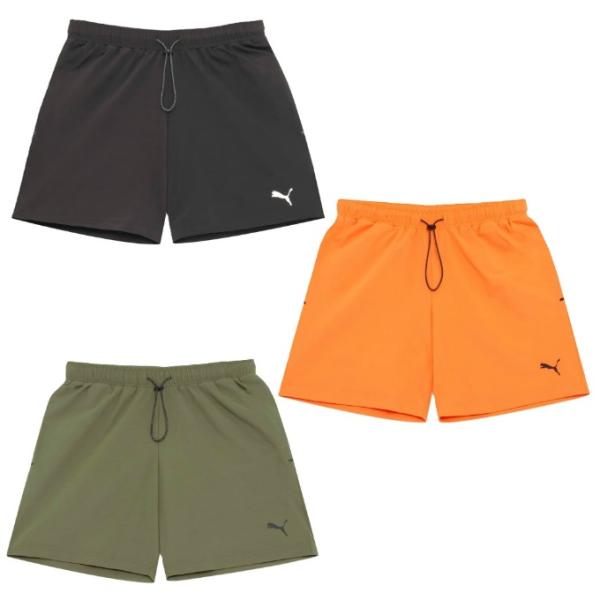 ■カラー：01BK(PUMA Black)20OR(Melon Glow)81DOL(Loden Green)■サイズ：S(すそ周り/56cm、もも渡り/65cm、ウエスト/71cm、ヒップ/98cm、股下/15cm、脇丈/42cm)M(す...