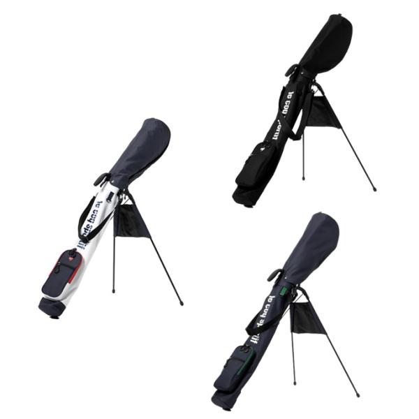 スマホセルフィー機能を備えたスタンドクラブケース。付属のポケットパーツはスタンド部分に装着し、練習場でのスイング撮影やゴルフコンペの記念写真などに撮影スタンドとして使用可能。ジェンダーレスなデザインで汎用性も抜群。■カラー：BK00(ブラッ...