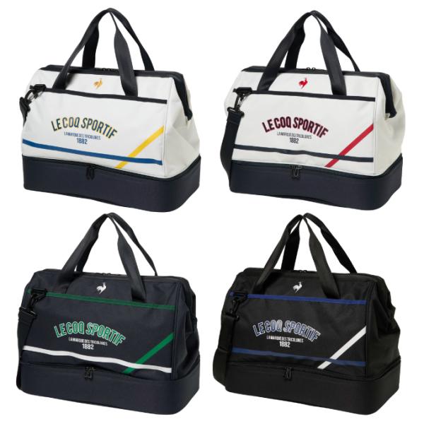 二層式ボストンバッグ。下部ポケットは大きく開口し、ゴルフシューズを収納可能。上部ポケットはファスナー仕様で出し入れがしやすく、中身も見やすい仕様。今モデルから収納力を更にアップデートし、バックの前面と背面にあおりタイプのポケットを追加。ファ...