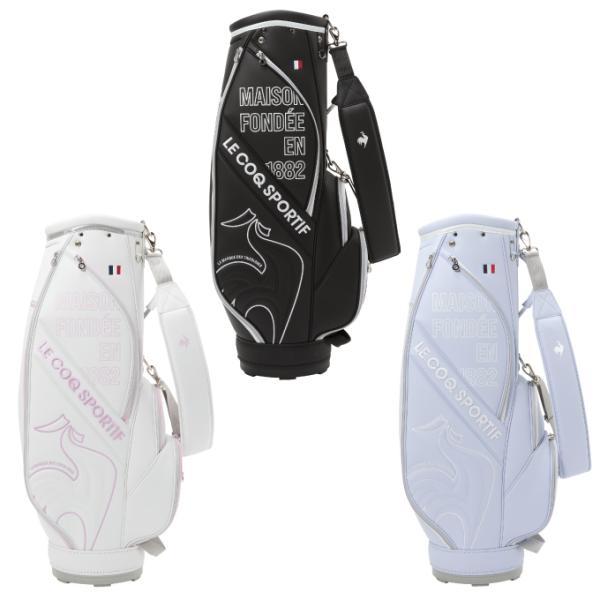 サイドのスポーティデザインとアップリケの立体感が特徴のキャディバッグ。■カラー：BK00 ( ブラック )WHPK ( ホワイト×ピンク )SA00 ( サックス )■サイズ：F ( 8.5型 / 46インチ対応 )■重量：2.9kg■口枠...