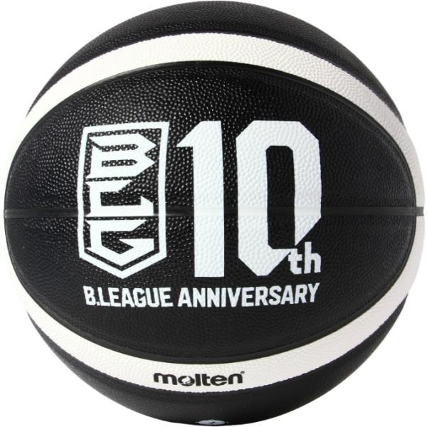 B.LEAGUE10周年記念ボール■カラー：BK/WH■サイズ：7号■特徴：一般、大学、高校、中学男子用■素材：人工皮革■原産国：中国検索ワード：屋内 バスケットボールシ