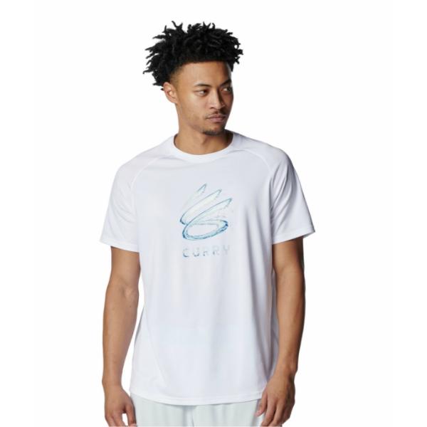 ■カラー：WHT ( 100 White )■サイズ：S、M、L、XL、XXL■素材：ポリエステル100%■特長：・汗を素早く吸収、外部へ発散し、アスリートの身体を常にドライに保つ・臭いを軽減・首元はリブ仕様・ステフィン・カリーコレクション...