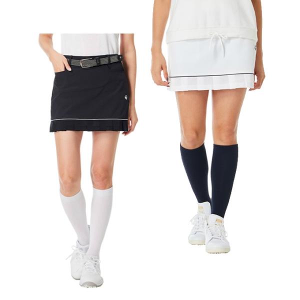 太陽光を遮断し、衣服内温度の上昇を防ぐ【T-SHADE】機能を搭載したスコートです。裾部分のプリーツはメッシュとなっており、涼しげな印象を与えます。■カラー：ブラック(M24298)、ホワイト(M24297)■サイズ(cm)：S ( ウエス...