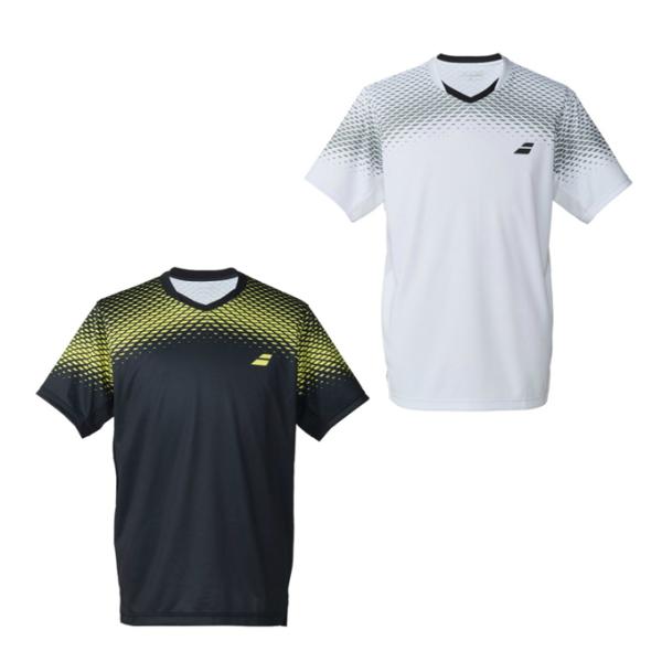 NEW PURE AEROデザインと連動したゲームシャツ。日本人契約選手着用モデル。■カラー：101WH、105BK■サイズ(cm)：M ( 身丈/68-70、胸囲/104、身幅/52、袖まわり/44、袖幅/22、裄丈/20.8、肩幅/41...