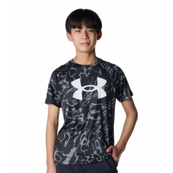 ■カラー：022(Black / White)■サイズ：130、140、150、160■着用感：Loose■素材：ポリエステル100%■生産国：マレーシア■お手入れ方法：洗濯機洗い可能■特長：吸汗速乾性と伸縮性を兼ね備え、柔らかな肌触りを提...